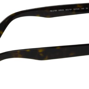 Ray-Ban RB2199 Orion Square Sunglasses, Tortoise/Dark Grey, 52 mm