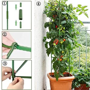 Tomato Cage, 3-Pack Garden Plant Support Tomato Cage, Garden Trellis for Climbing Plants, Plant Trellis Kits Plant Stakes & Support for Vertical Climbing Plants