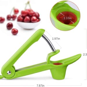 Cherry Pitter Olive Pitter Tool, Cherry Pitter Remover, Fruit Pit Core Remover with Space-Saving Lock Design for Make Fresh Cherry Dishes, Cherry Pie and Jam and Cocktail Cherries