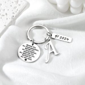 M MOOHAM Graduation Gifts for Her, Graduation Keychain Class of 2024 Graduation Gifts for Him High School Graduation Gifts (A)