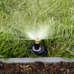 Orbit 54521 Professional Pop-Up Spray Head Sprinkler with Brass Nozzle, 4" Quarter Spray