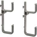 Global Industrial Accessory Square Hooks, 4-3/8" Deep, for Industrial Service Cart, Structural Foam, 2/Pk