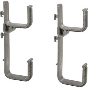 Global Industrial Accessory Square Hooks, 4-3/8" Deep, for Industrial Service Cart, Structural Foam, 2/Pk