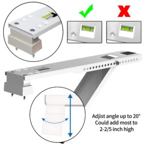 Window Air Conditioner Support Bracket,Relieves Weight Stress On The Window Frame A/C Safe Support Bracket Installs from Inside The House Built-in Bubble Level Window AC Mount Bracket up to 85lbs…