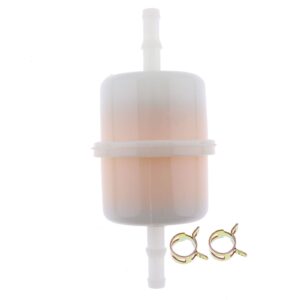 DVPARTS 4X 1/4" ID Fuel Filter 15 Micron 24 050 13-S 2405013-S 24-050-13-S 24-050-05-S for Kohler CH20S - CH25S, CH670S CH730S - CH750S LH640S LH685S LH690S LH750S LH755S, SV720S to SV740S