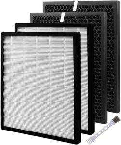 tablenco for levoit lv-pur131 air purifier replacement filter 2 filters & 2 true activated carbon filters set pre compatible with 3stage filtration lv-pur131s and lv-pur131-rf, 2 pack