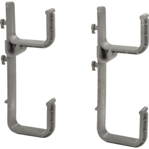 global industrial accessory square hooks, 4-3/8" deep, for industrial service cart, structural foam, 2/pk