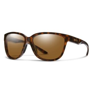 smith monterey sunglasses – performance sports sunglasses – for men & women – tortoise + chromapop glass polarized brown