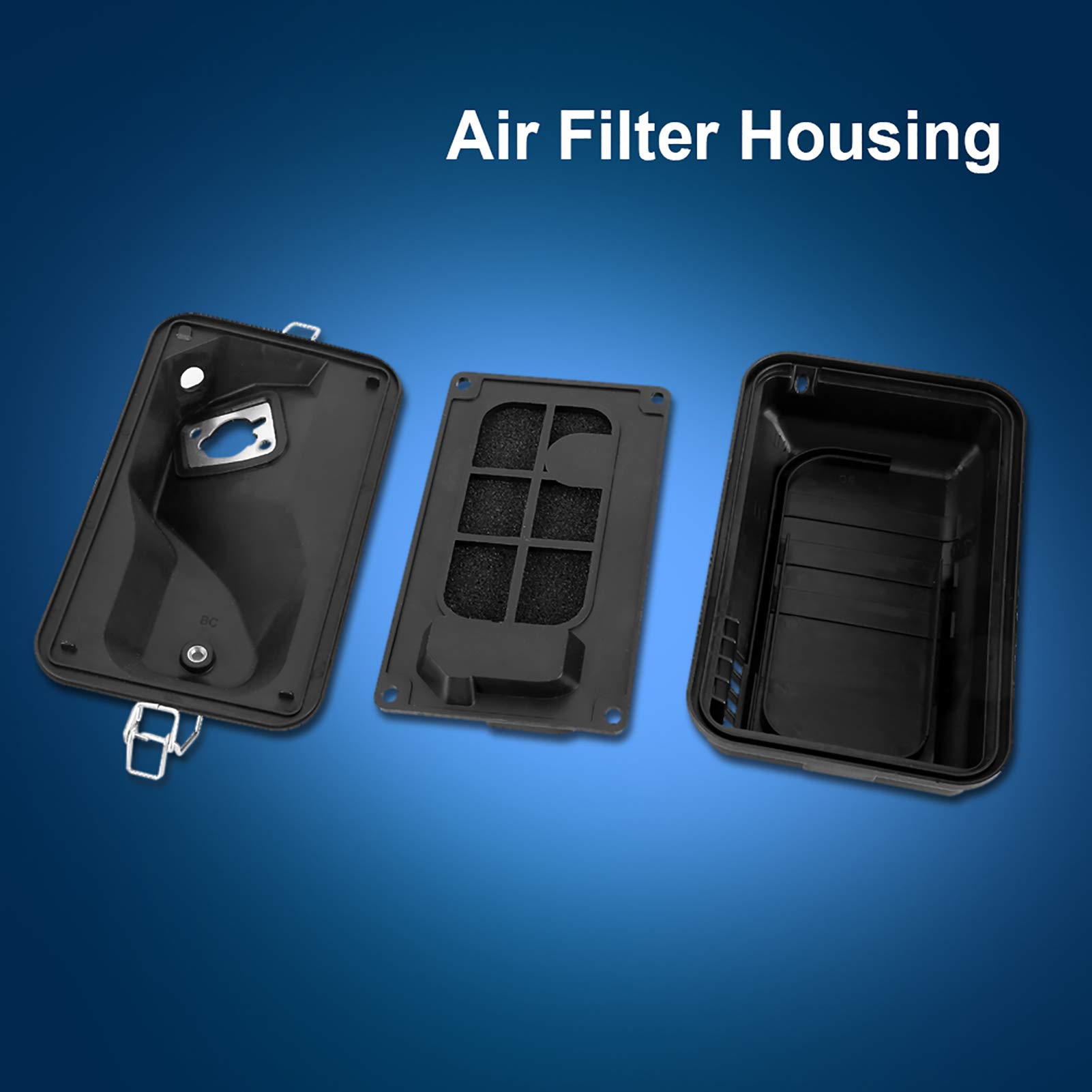 Air Filter Housing Assembly, GX160 170 2KW~3KW Gasoline Generator Air Filter Housing Cover Box Replacement Assembly