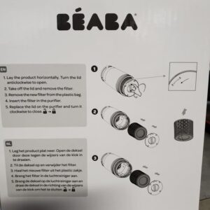 BEABA Air Purifier Filter Replacement, 4 Step Filtration System Pre-Filter, TRUE HEPA Filter, Carbon Filter, Removes VOCs, Odor, Dust, Mold and Dander