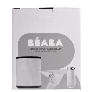 BEABA Air Purifier Filter Replacement, 4 Step Filtration System Pre-Filter, TRUE HEPA Filter, Carbon Filter, Removes VOCs, Odor, Dust, Mold and Dander