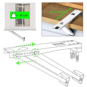 Window Air Conditioner Support Bracket,Relieves Weight Stress On The Window Frame A/C Safe Support Bracket Installs from Inside The House Built-in Bubble Level Window AC Mount Bracket up to 85lbs…