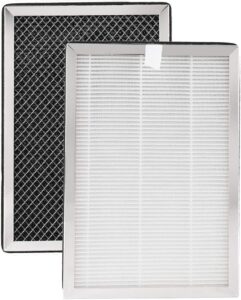 replacement filters 2 pack,3-in-1 filters compatible with 25 air purifier series filter s1/w1/b1, h13 true hepa and activated carbon filters