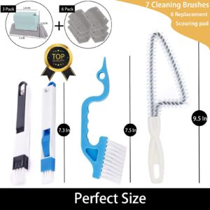 Window Groove Cleaning Brush, 13 PCS Hand-held Magic Window Track Cleaning Tools, Window or Sliding Door Track Cleaner for Sliding Door, Sill, Tile Lines, Shutter, Car Vents, Keyboard, Small Clean Kit