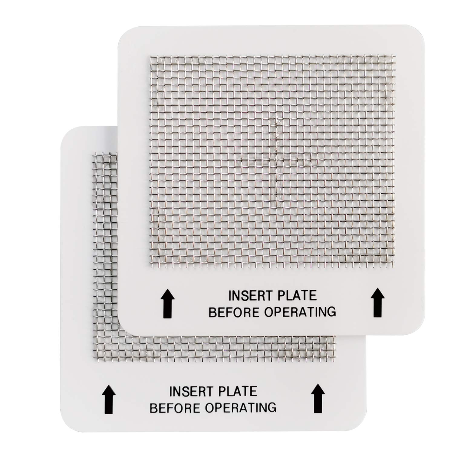 LUFUTATECH Universal Ceramic Ozone Plates for Generic Ozone Generators Washable Purification Air Purifier, 4.5" x 4.5" Inches Replacement Ozone Plates (2Pack)