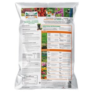 Milorganite All-Purpose Eco-Friendly Slow-Release Nitrogen Lawn Fertilizer 6-4-0, 32lb