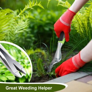 Kulemax Hand Weeder Tool, Weed Puller Tool for Garden, Weeding Digger Tools with Ergonomic Handle for Weed Removal and Farmland Transplantation