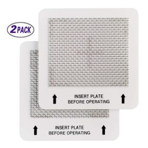 LUFUTATECH Universal Ceramic Ozone Plates for Generic Ozone Generators Washable Purification Air Purifier, 4.5" x 4.5" Inches Replacement Ozone Plates (2Pack)