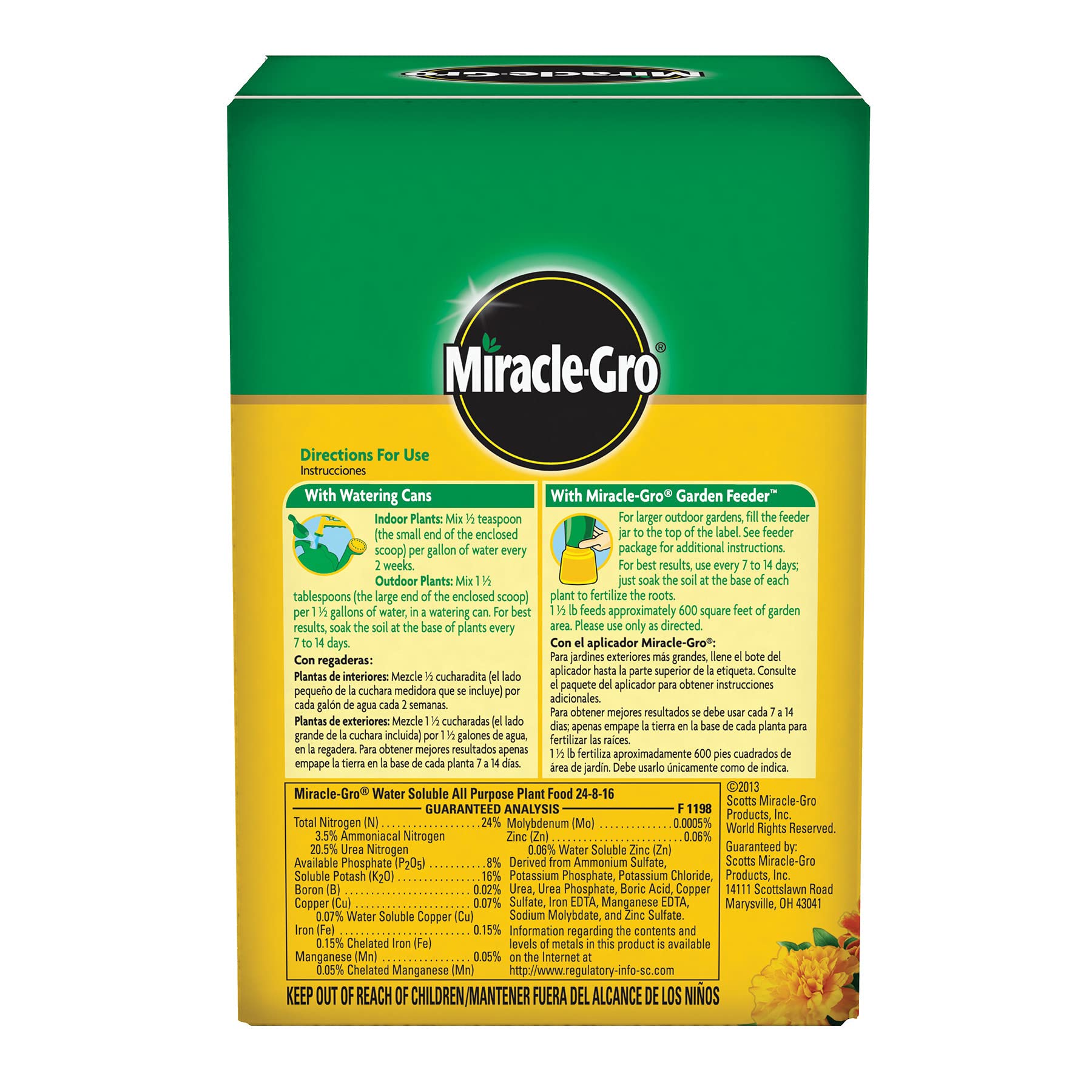 Miracle-Gro Water Soluble All Purpose and Shake 'N Feed Plant Food Bundle: Feeds Flowers, Vegetables, Trees, and Houseplants