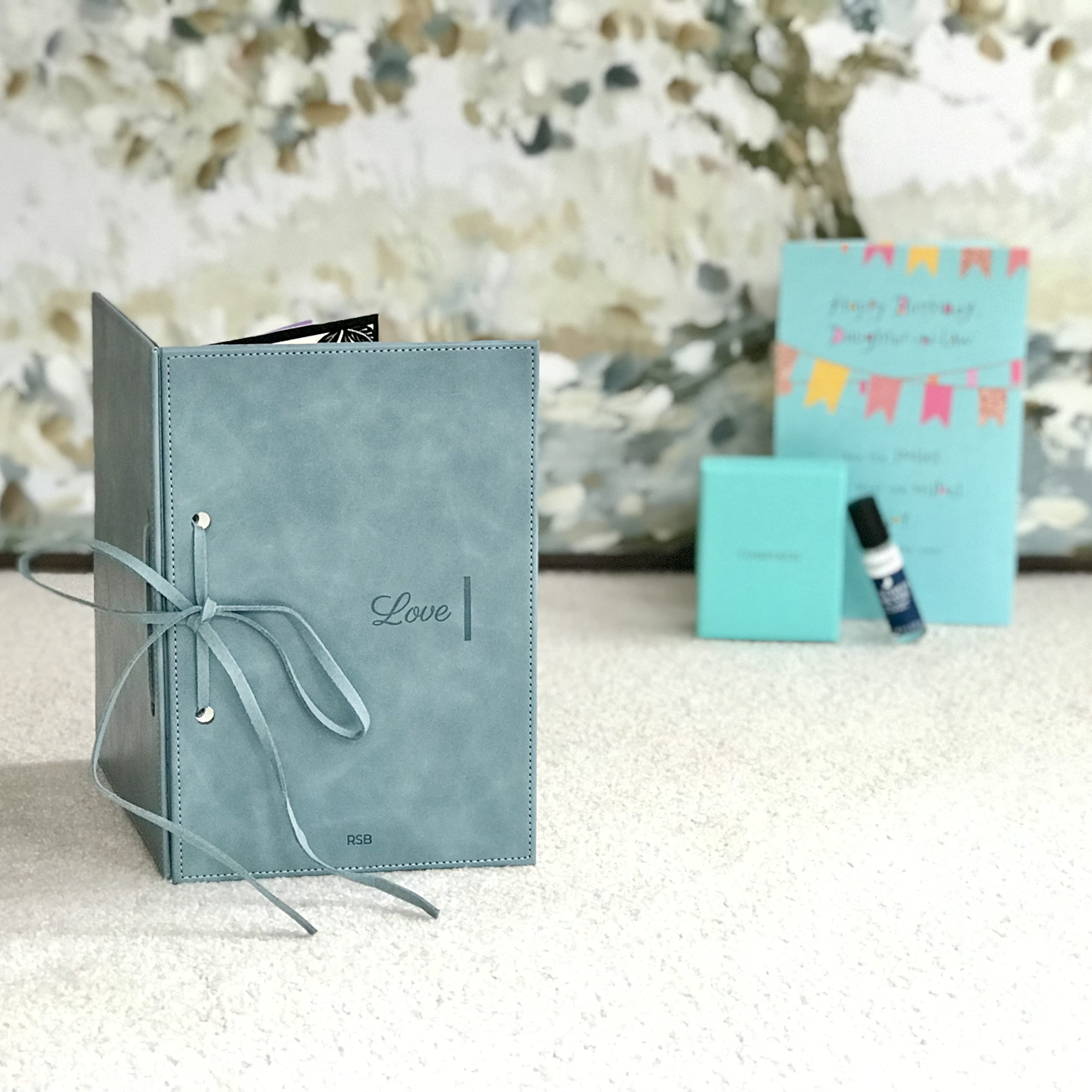 SIMPLY RSB Greeting Card Organizer Kit, Premium Vegan Leather, Transform Your Greeting Cards into a Forever Greeting Card Binder, Greeting Card Book, Greeting Card Holder and Greeting Card Keeper