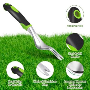 Kulemax Hand Weeder Tool, Weed Puller Tool for Garden, Weeding Digger Tools with Ergonomic Handle for Weed Removal and Farmland Transplantation