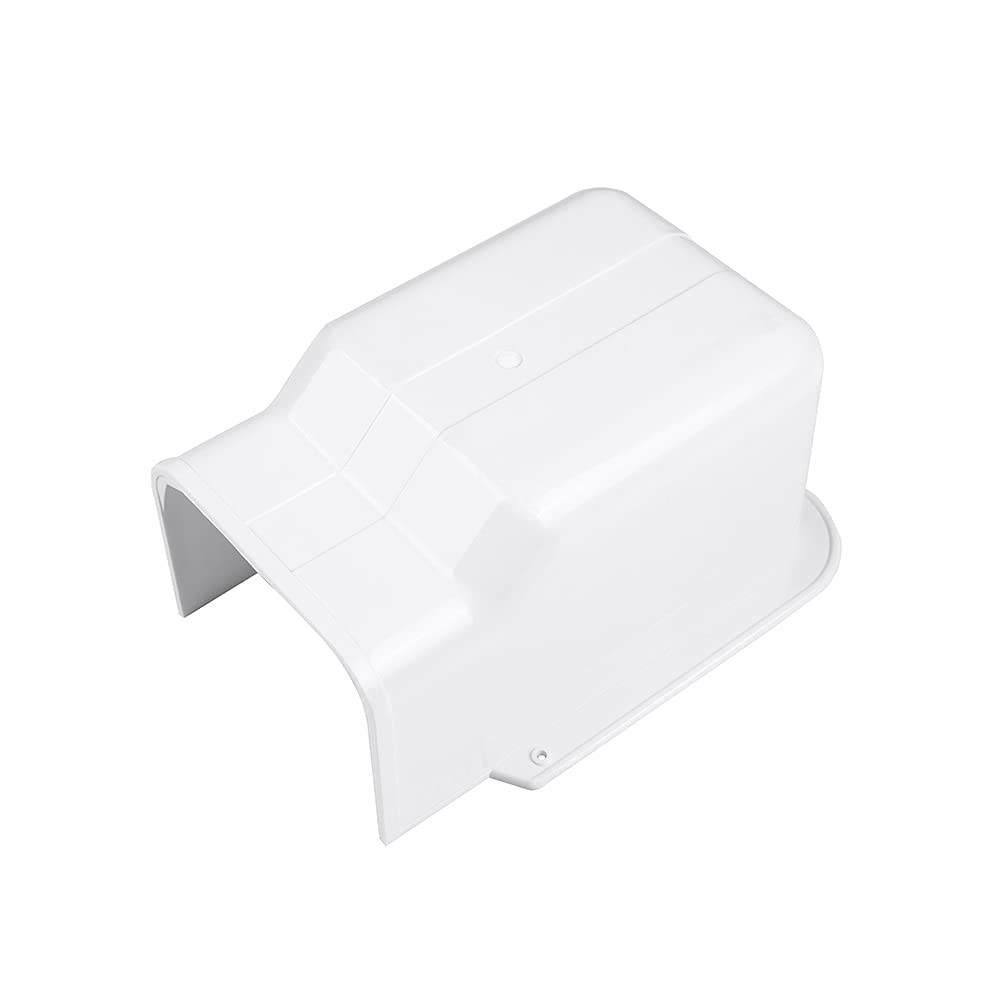 LyPrem PVC Line Cover Kit Parts Accessories for Ductless Mini Split (5" Wall Cover,White)