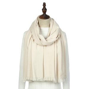 SWAT PANY Pashmina shawls and wraps for Evening Dresses Cream Scarf for Women Winter Shawl Wraps for Women Weedings