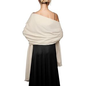 SWAT PANY Pashmina shawls and wraps for Evening Dresses Cream Scarf for Women Winter Shawl Wraps for Women Weedings