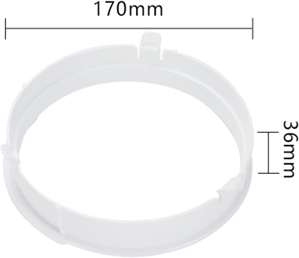 Hose Tube Connector Interface Air Conditioner Exhaust Duct Interface ABS RV Connector Adapter for Mobile Air Conditioning KYR-35 White1