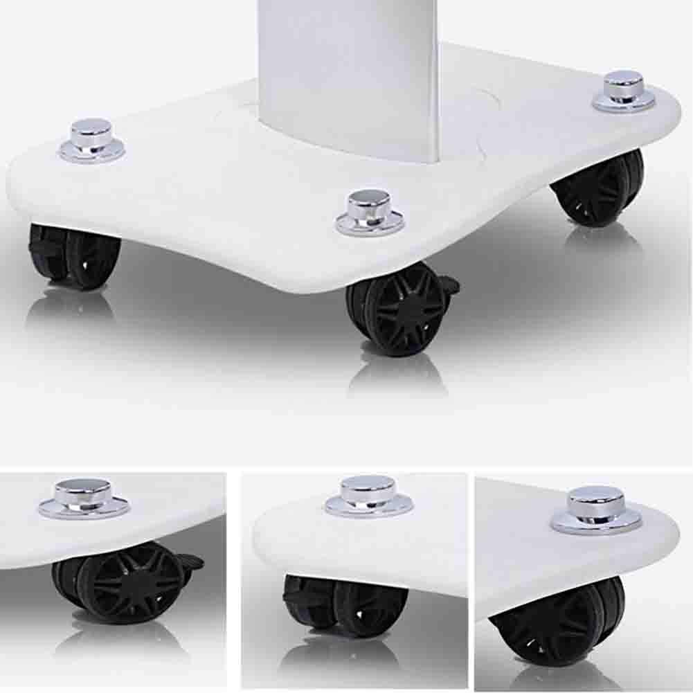 JF-XUAN Cart Multifunction Portable Hand Trucks Recycling Vehicles,Serving Trolley Cart Aluminum Alloy Abs Plastic Invisible Armrest Shelf High Capacity Universal Wheel Medical, Load 60 Kg,45x39x72c