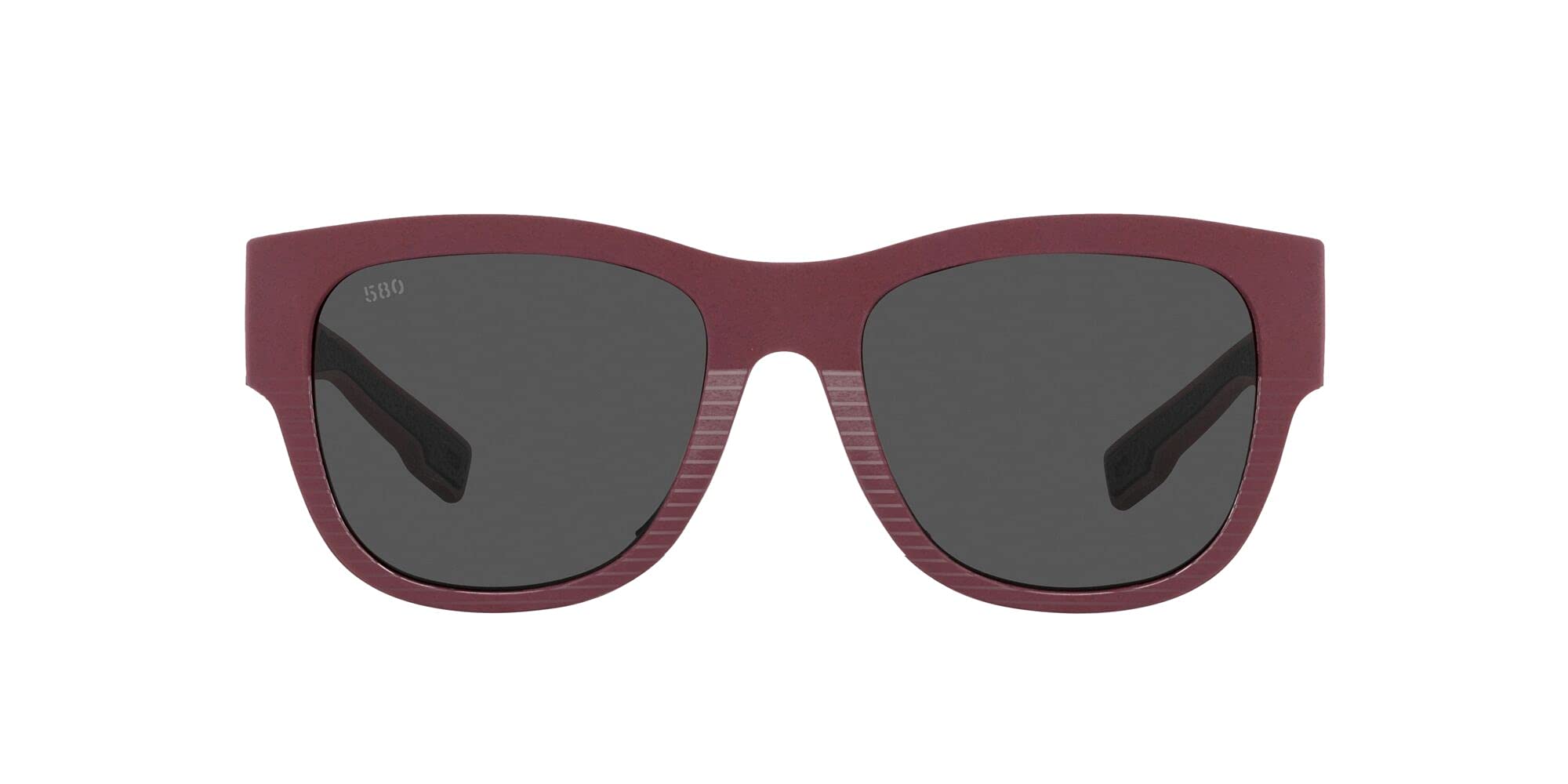 Costa Del Mar Womens Caleta Aviator Sunglasses, Net Plum/Grey Polarized-580G, 55 mm