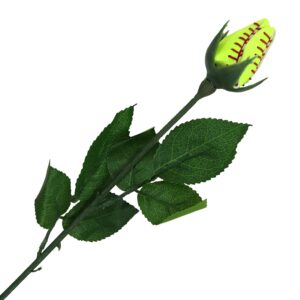 kenz laurenz softball rose - sports roses flowers softball gifts for girls mom coach team players dad fathers day (softball rose)