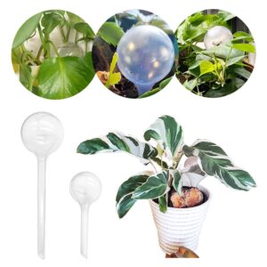 Irrmshr 10 Pack Clear Plant Watering Globes,Plastic Self Watering Bulbs for Indoor Plants,Garden Water Device Automatic Plant Waterer Indoor Outdoor