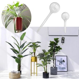 Irrmshr 10 Pack Clear Plant Watering Globes,Plastic Self Watering Bulbs for Indoor Plants,Garden Water Device Automatic Plant Waterer Indoor Outdoor