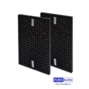 PUREBURG Replacement True HEPA Filter Kit Compatible with Honeywell HPA5100B HPA5150 InSight Air Purifiers & PowerPlus HPA3100,HRF-R1(Filter R),HRFSC1(Filter S),HRF-A100(Filter A) HRF-ARVP100