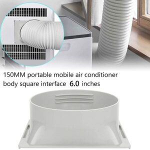 6'' Portable Air Conditioner Window Adapter with Package Exhaust Hose Connector Tube Connector Air Baffle Plate Mobile air Conditioning Accessories