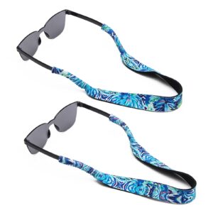 coolrunner floating sunglass straps 2pcs floating eyewear retainers, driftfish floating sunglass strap, fashion floating sunglass straps (blue)