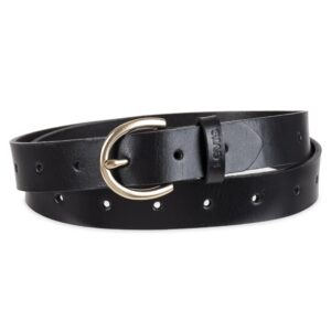 levi's women's fully adjustable slim belt, black perforated, small