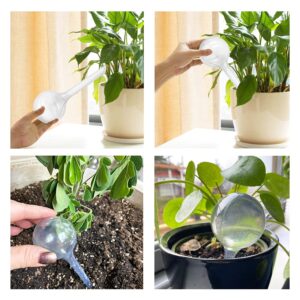 Irrmshr 10 Pack Clear Plant Watering Globes,Plastic Self Watering Bulbs for Indoor Plants,Garden Water Device Automatic Plant Waterer Indoor Outdoor