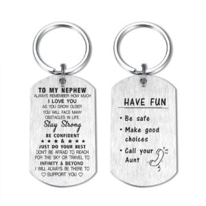 degasken to my nephew graduation gifts keychain from aunt auntie key chains