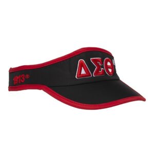 delta sigma theta sorority visor black