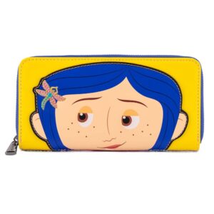 loungefly coraline raincoat cosplay faux leather wallet