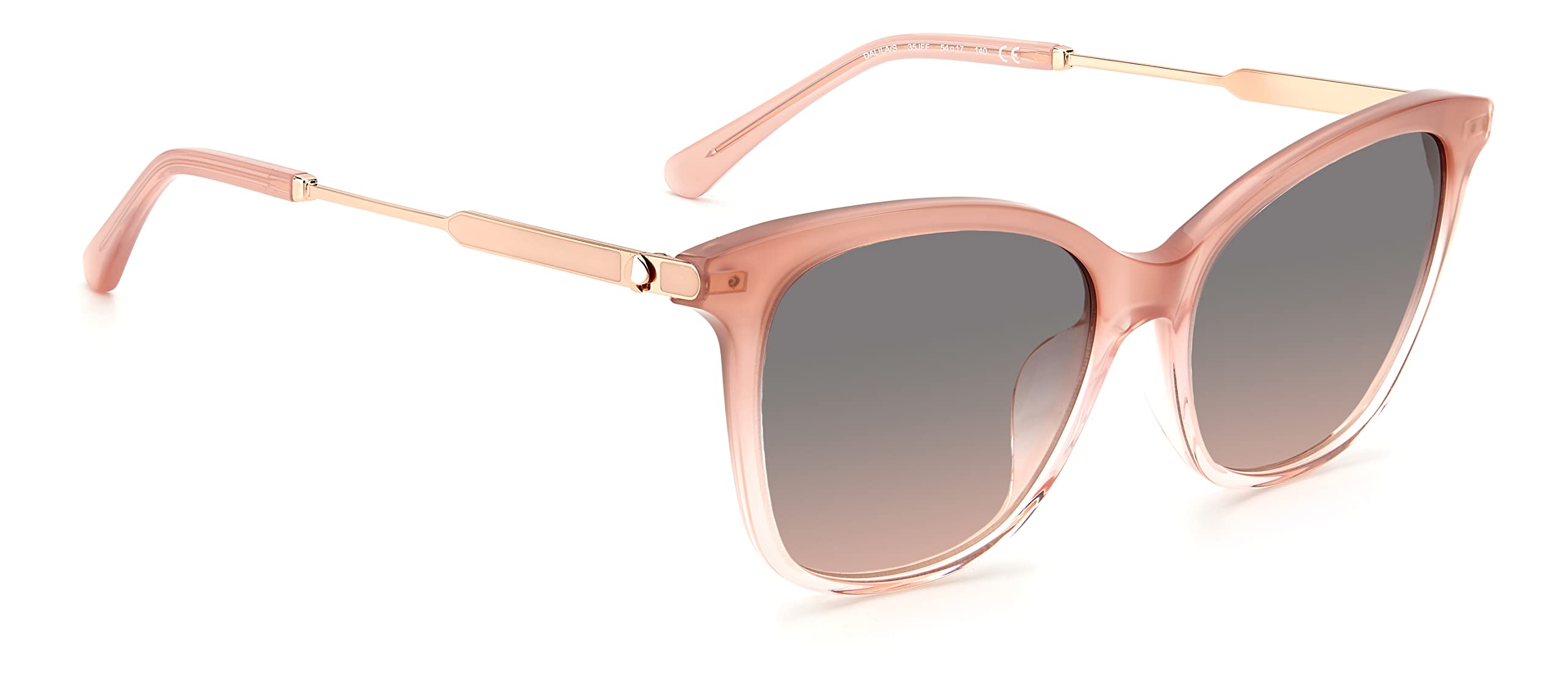 Kate Spade New York Women's Dalila/S Round Sunglasses, Pink/Gray Shaded Pink, 54mm, 17mm