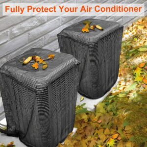 TRELC Outdoor Air Conditioner Cover, Mesh Air Conditioner Cover for Outside Units, All Seasons AC Unit Cover AC Mesh Cover Protect from Clogging - Cottonwood, Leaves, Weeds (31.5" x 31.5" x 35.4")