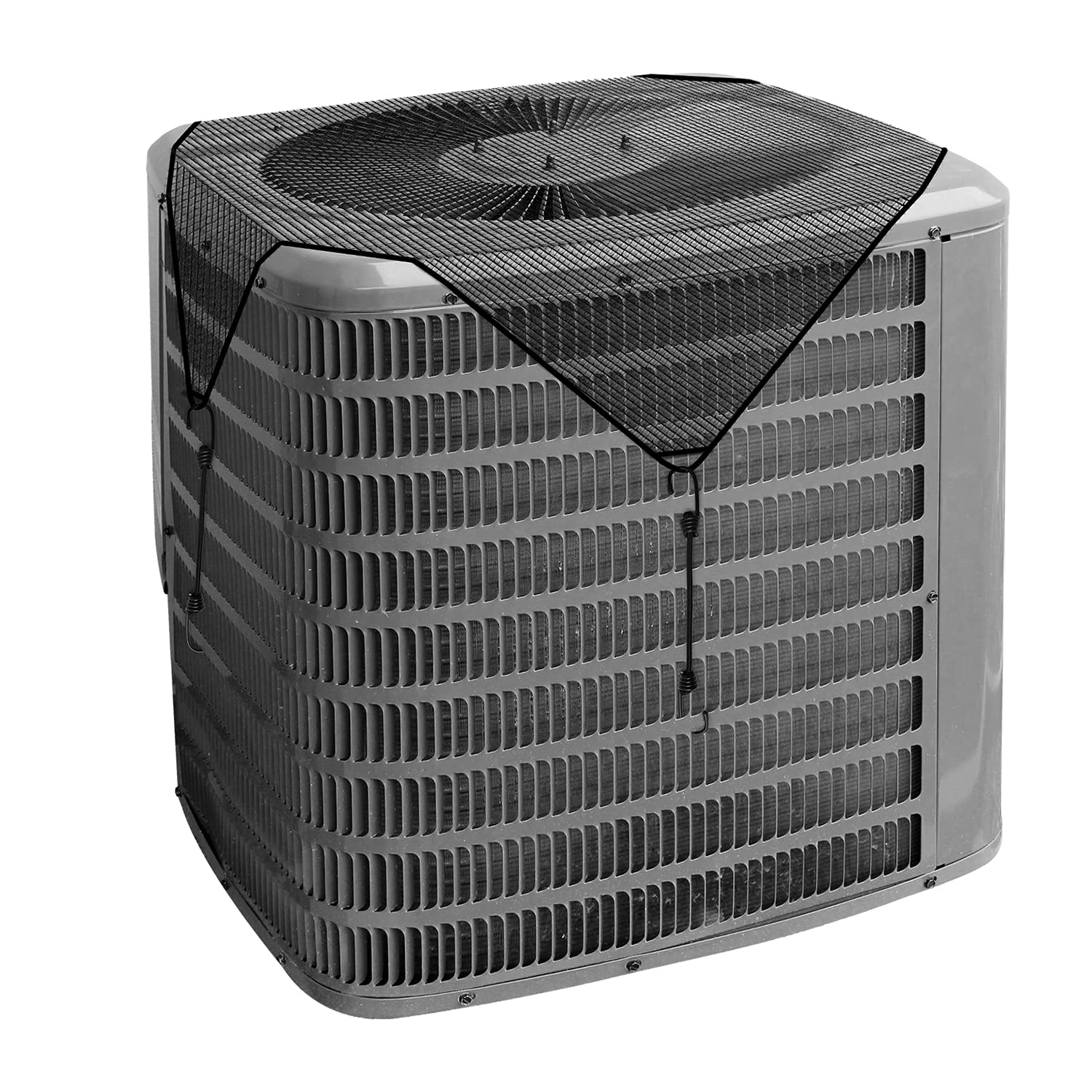 TANG Outdoor Air Conditioner Mesh Cover for Outside AC Units 36"x36" Air Conditioning A/C Top Cover Keep Leaves Debris Out with Bungee Cords All Seasons