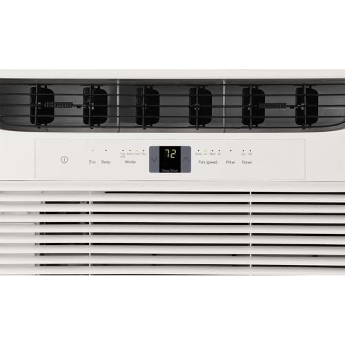 Frigidaire FFRA062WAE Window-Mounted Room Air Conditioner, 6,000 BTU with Multi-Speed Fan, Sleep Mode, Programmable Timer, in White