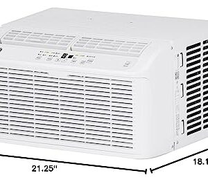 GE 6,200 BTU Ultra Quiet Window Air Conditioner for Small Rooms and Bedrooms, Control Using Remote, 6K Window AC Unit, Easy Install with Included Kit, White