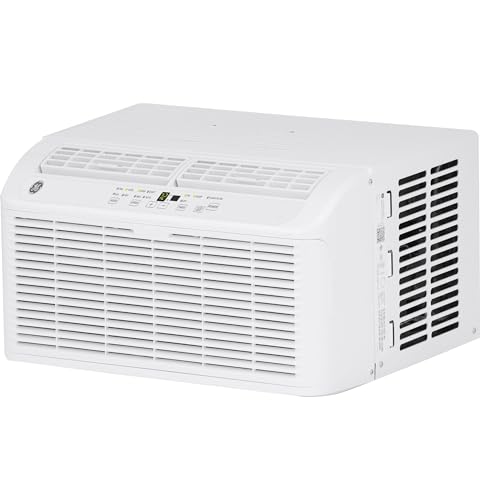 GE 6,200 BTU Ultra Quiet Window Air Conditioner for Small Rooms and Bedrooms, Control Using Remote, 6K Window AC Unit, Easy Install with Included Kit, White