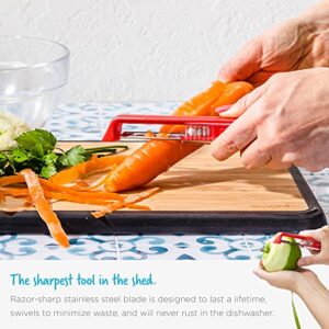 Dreamfarm Sharple Self-Sharpening Vegetable & Food Vertical Speed-Peeler - Green