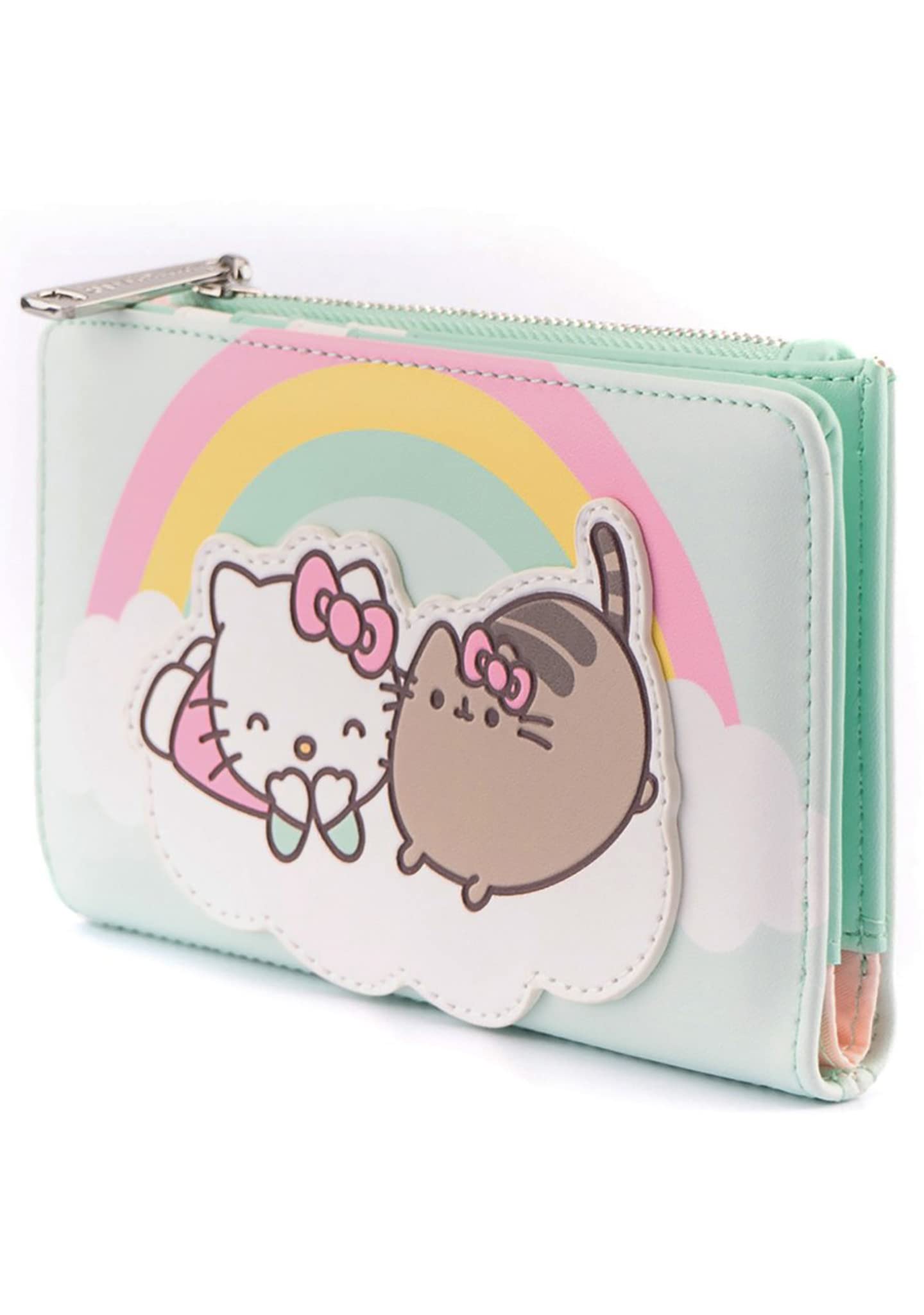 Loungefly X Pusheen Hello Kitty Cloud Lounging Flap Wallet - Fashion Kawaii Cute Wallets